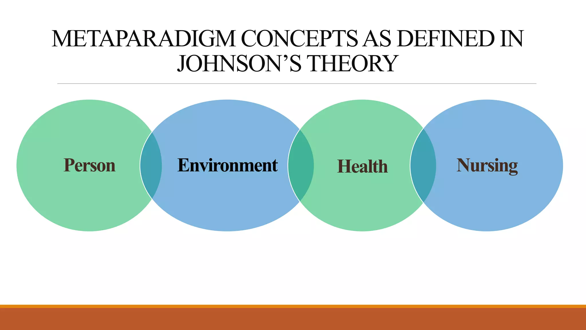 The Behavioral System Model - Dorothy.E.Johnson | PPTX