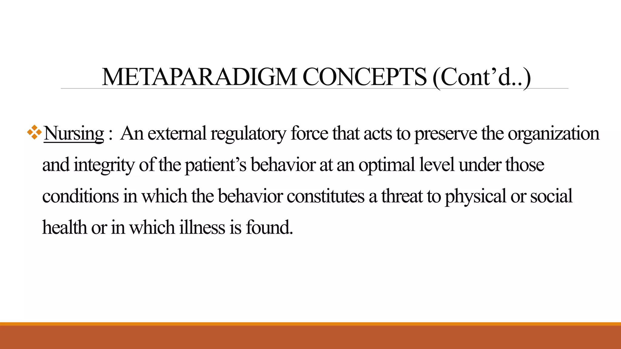 The Behavioral System Model - Dorothy.E.Johnson | PPTX