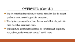 The Behavioral System Model - Dorothy.E.Johnson | PPTX