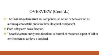 The Behavioral System Model - Dorothy.E.Johnson | PPTX