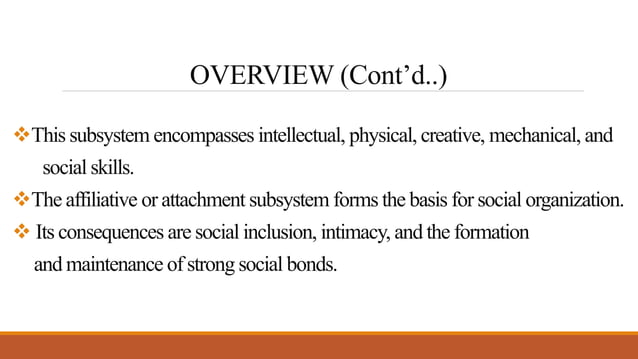 The Behavioral System Model - Dorothy.E.Johnson | PPTX