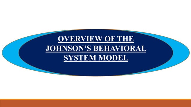 The Behavioral System Model - Dorothy.E.Johnson | PPTX