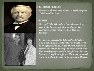 Dorothy parker | PPTX
