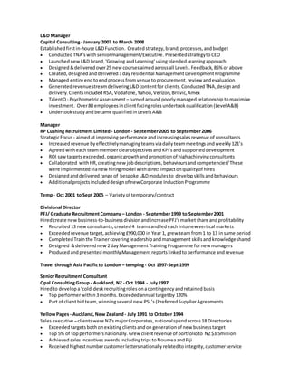 Dorothy percy 2016 cv | DOCX