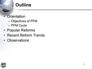Dorotinsky public financial management trends and lessons | PPT