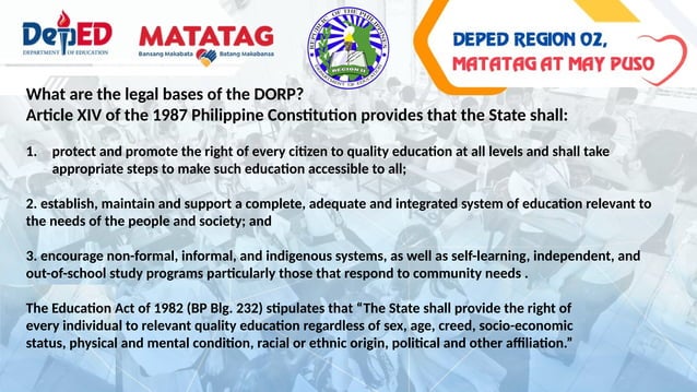 Drop-Out Reduction Program by Sandro M. Zamora.deped.pptx