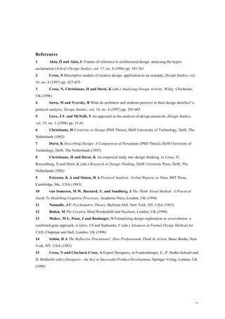 Dorst, kees and cross, nigel (2001): creativity in the design process ...