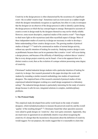 Dorst, kees and cross, nigel (2001): creativity in the design process ...