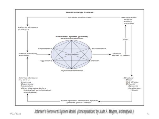 Dorothy e. Johnson behavioral system model JBSM 1 (2) | PPTX