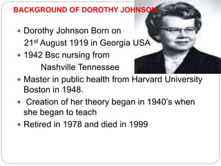 Dorthy jonson ppt tk | PPTX