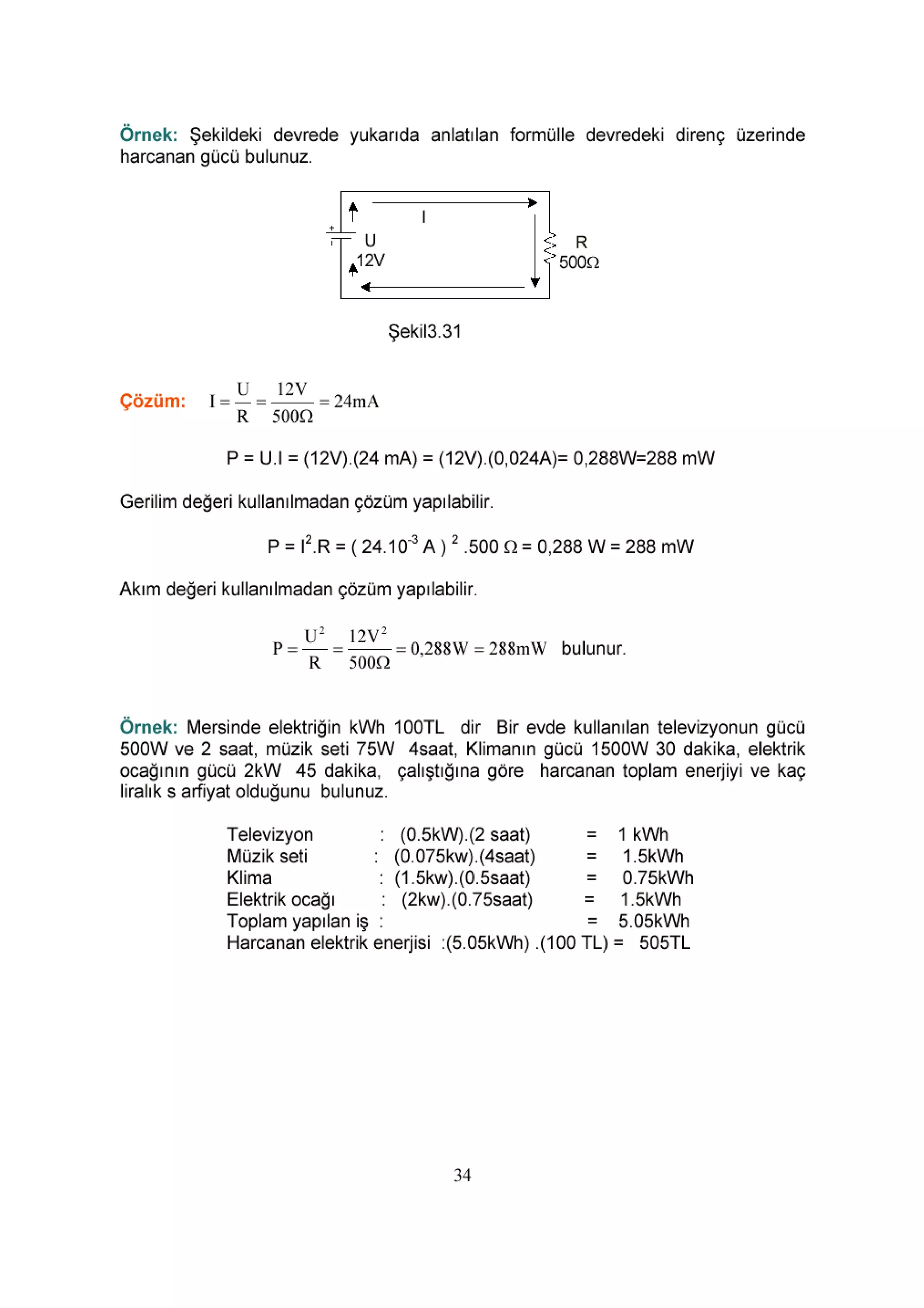 Doğru akım devre analizi | DOC