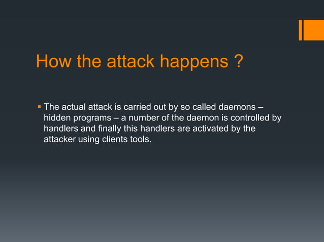 Denial of service attack | PPTX | Computer Networking | Computing