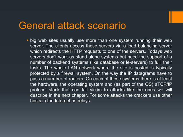 Denial of service attack | PPTX | Computer Networking | Computing
