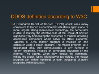 Denial of service attack | PPTX