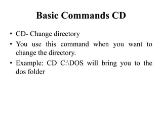 MS Dos command | PPT