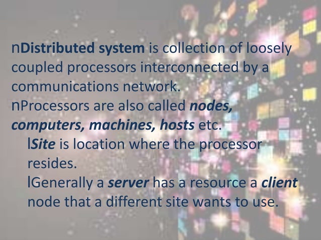 Distributed Operating Systems Pptx Operating Systems Computer Software And Applications