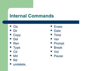 Disk Operating System Concept and command | PPT
