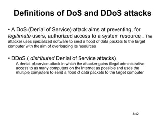 Denial of Service in cryptography and network security | PPT