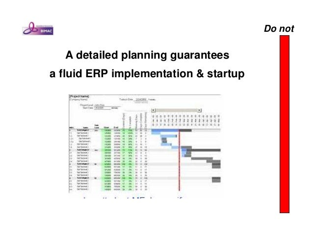 Do's and don'ts in ERP