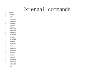 MS Dos commands | PPTX