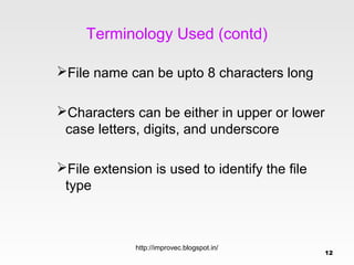 Dos prompt, types of commands .27 t028 | PPT