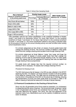 Do s2018 011 guidelines on the preparation and checking of school forms | PDF