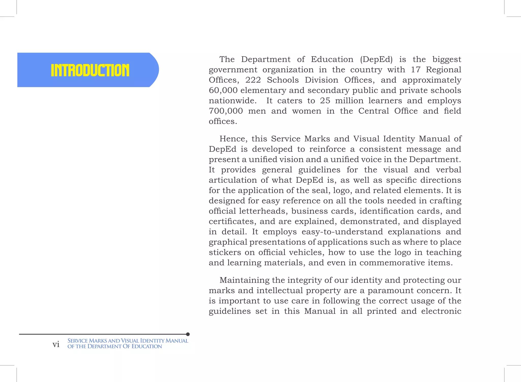 DepEd Service Marks and Visual Identity Manual 2018 | PDF