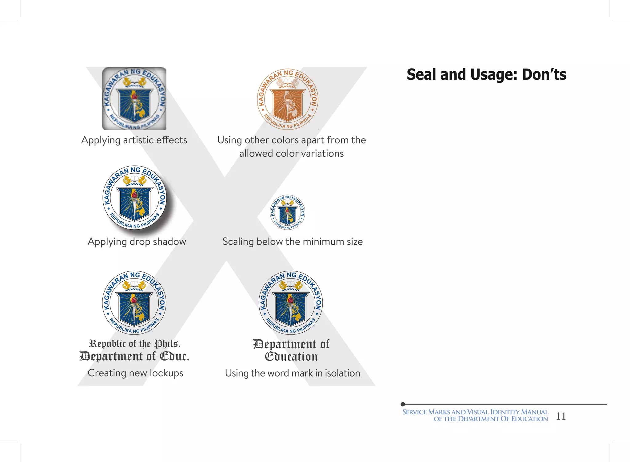 DepEd Service Marks and Visual Identity Manual 2018 | PDF