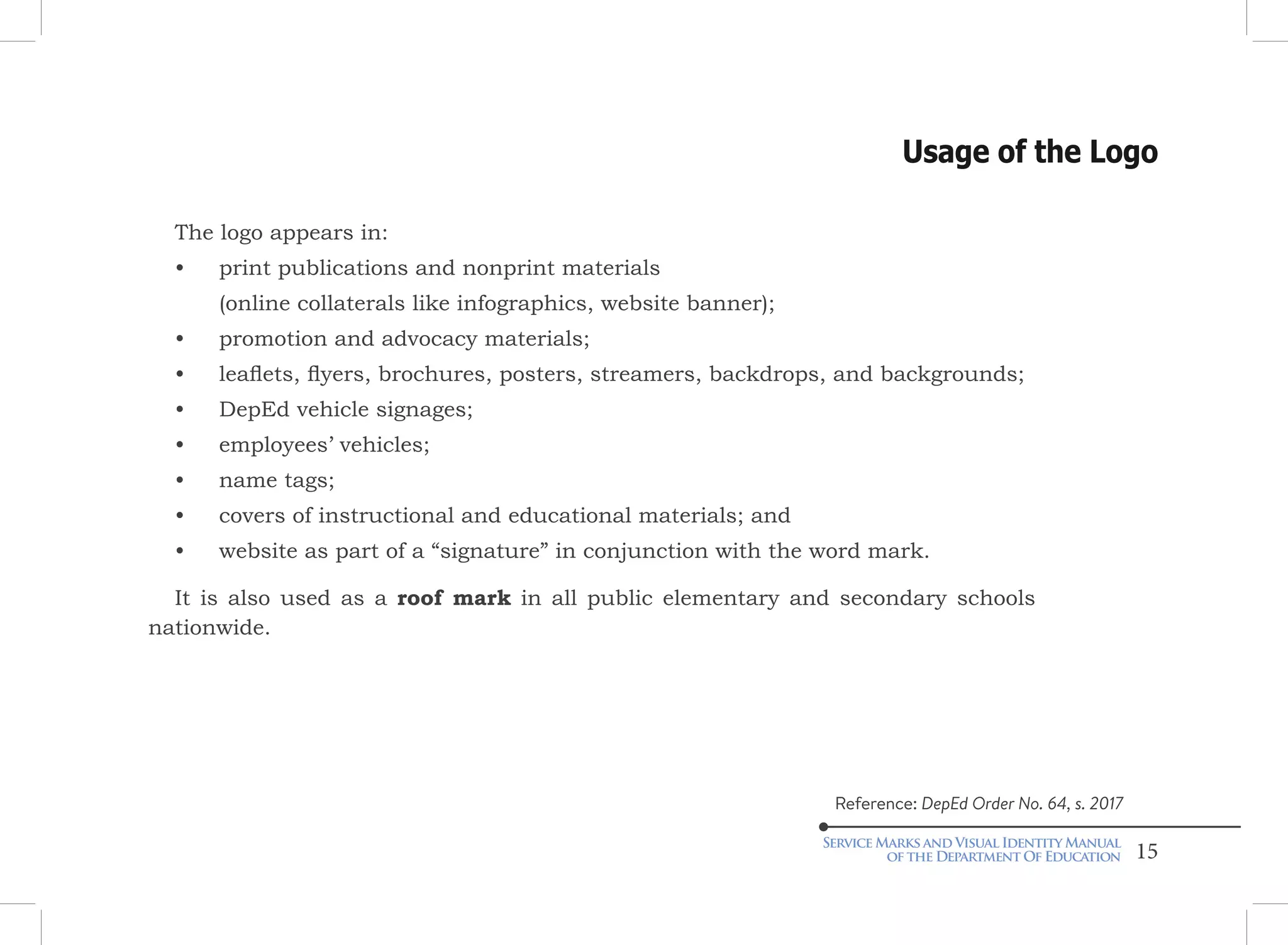 DepEd Service Marks and Visual Identity Manual 2018 | PDF