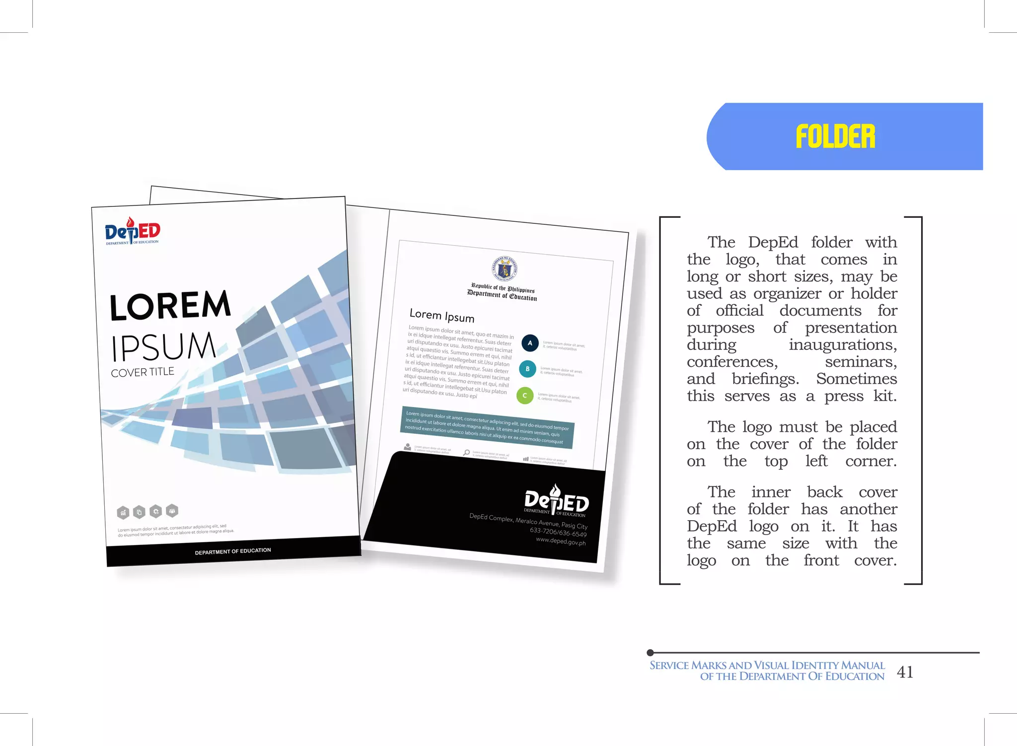 DepEd Service Marks and Visual Identity Manual 2018 | PDF