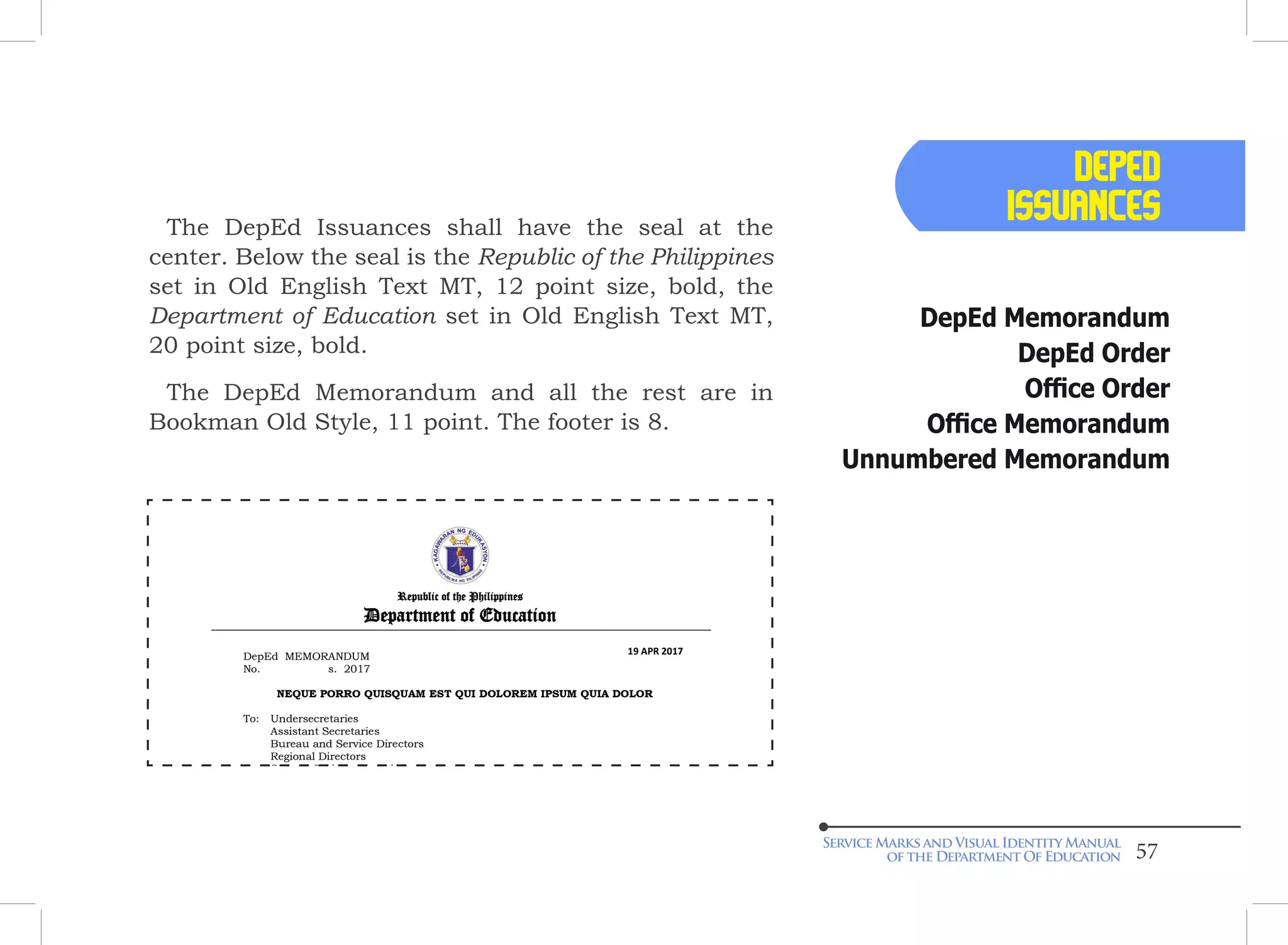 DepEd Service Marks and Visual Identity Manual 2018 | PDF