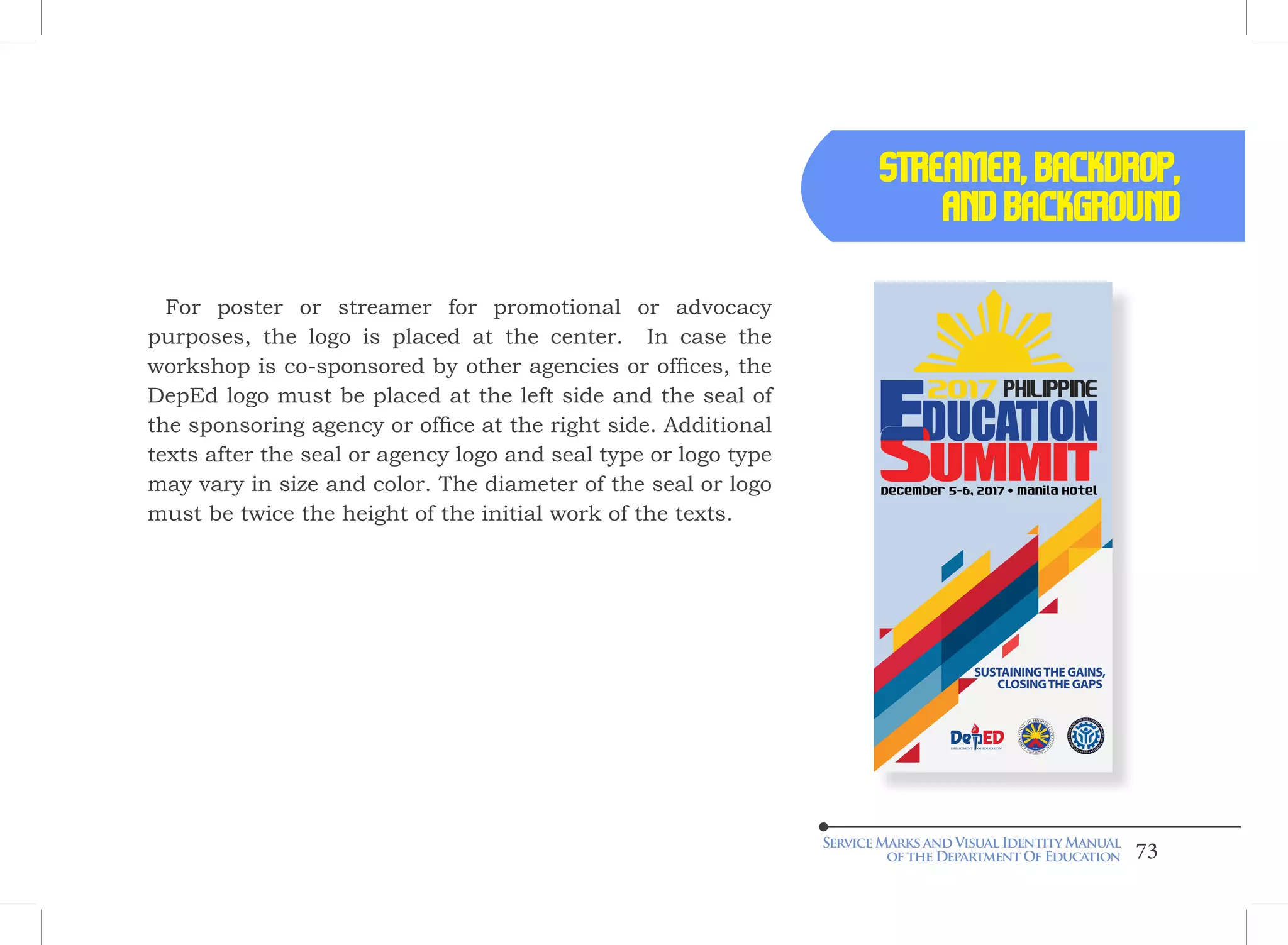 DepEd Service Marks and Visual Identity Manual 2018 | PDF