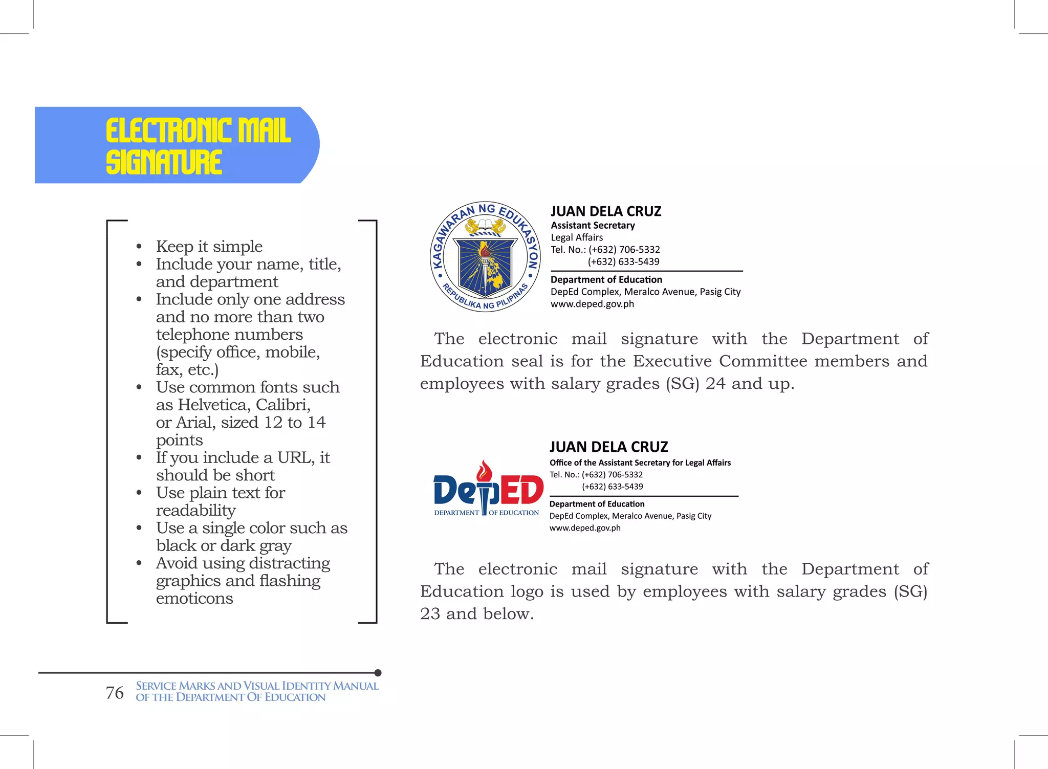 DepEd Service Marks and Visual Identity Manual 2018 | PDF