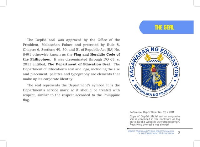DepEd Service Marks and Visual Identity Manual 2018 | PDF