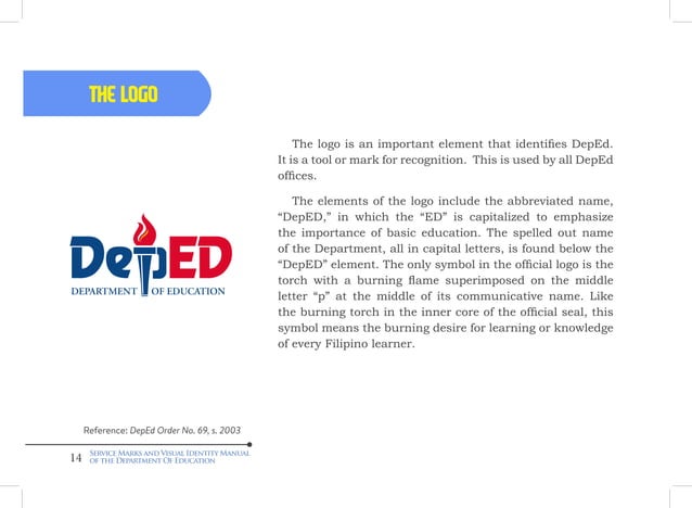 DepEd Service Marks and Visual Identity Manual 2018 | PDF
