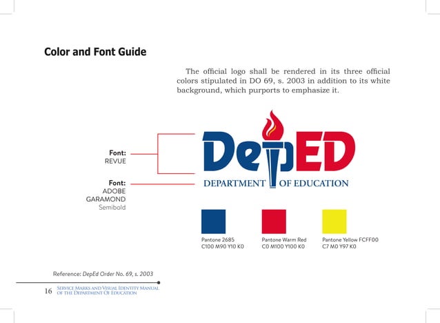 DepEd Service Marks and Visual Identity Manual 2018 | PDF