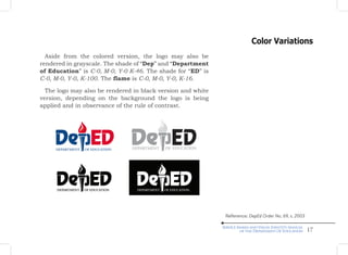 DepEd Service Marks and Visual Identity Manual 2018 | PDF