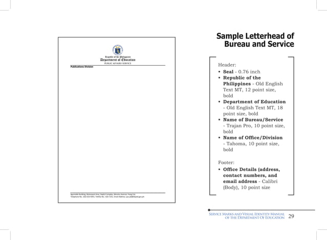 DepEd Service Marks and Visual Identity Manual 2018 | PDF