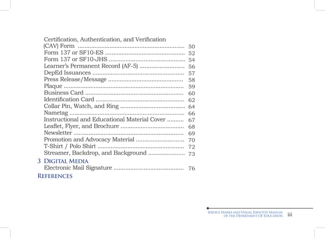 DepEd Service Marks and Visual Identity Manual 2018 | PDF