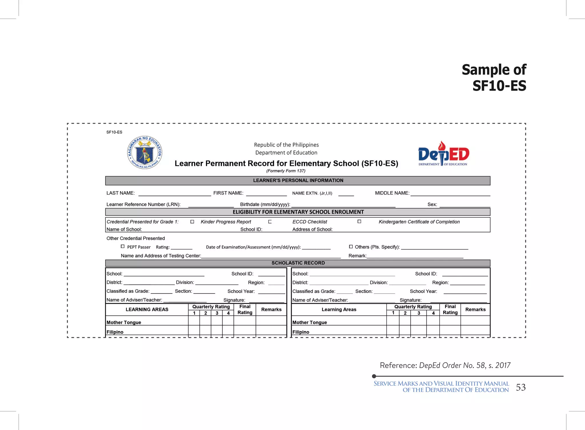 DepEd Ordre 31, S.2019