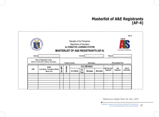 DepEd Ordre 31, S.2019