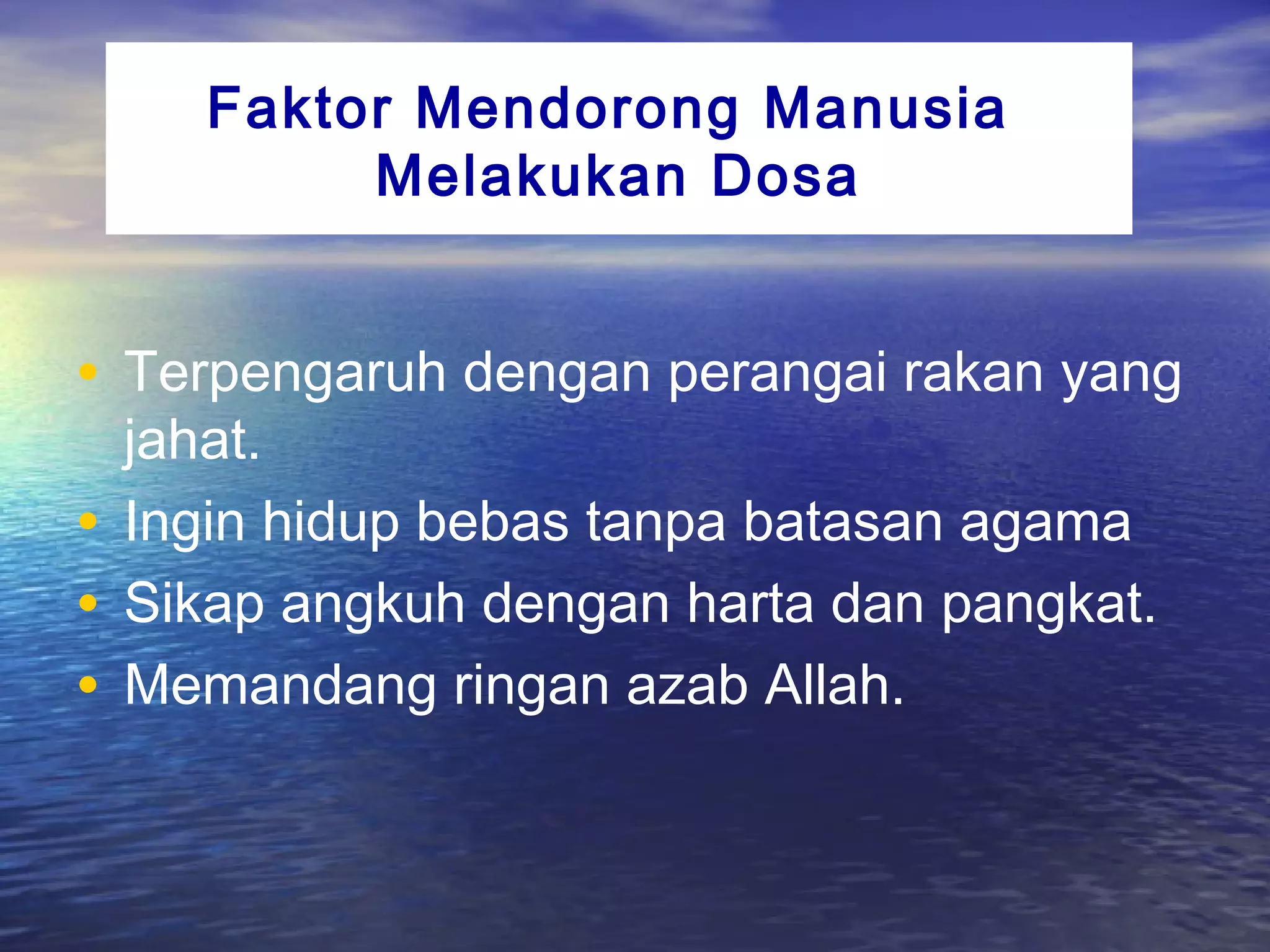 Dosa-Dosa Besar | PPT