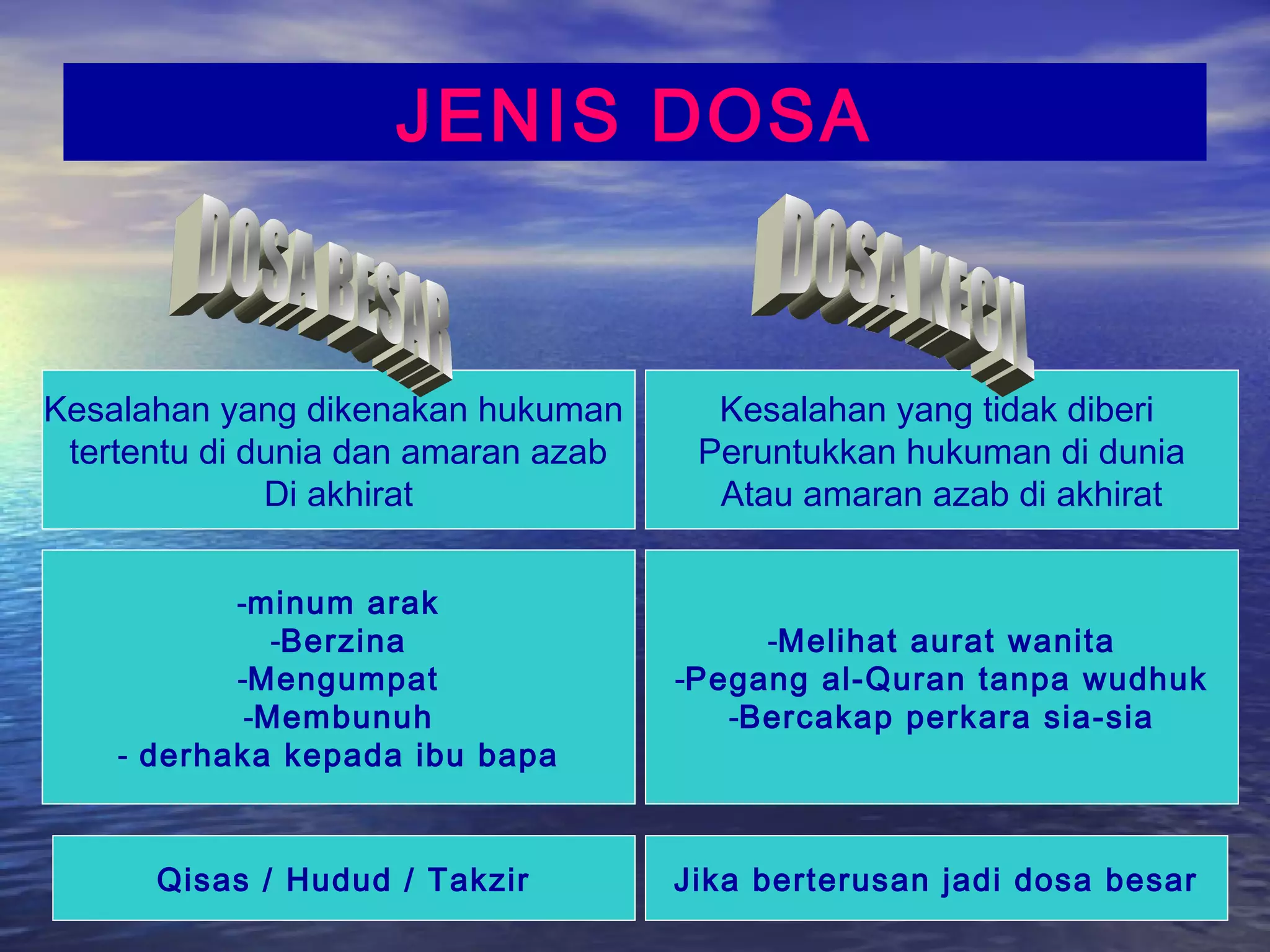 Dosa-Dosa Besar | PPT