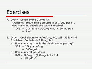 Dosage And Solutions | PPT