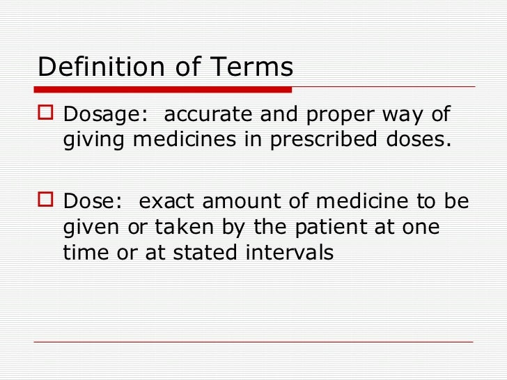 dosage-and-solutions