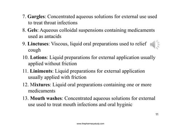 Dosage-Forms-and-Their-Definitions details of drugs | PPT
