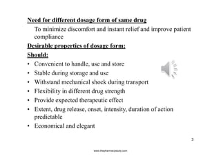 Dosage-Forms-and-Their-Definitions details of drugs | PDF
