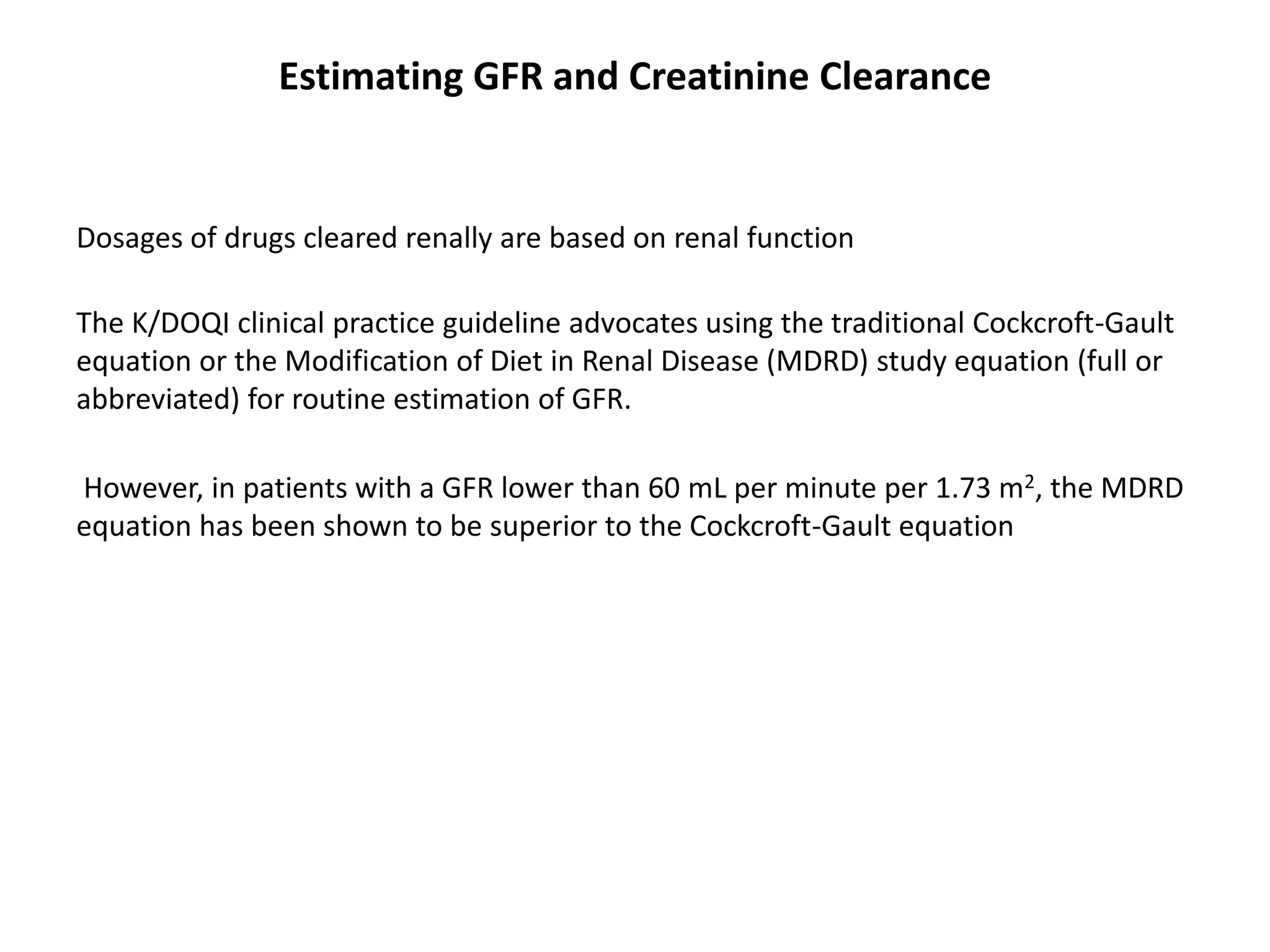 Dosage adjustment in renal impairment | PPTX