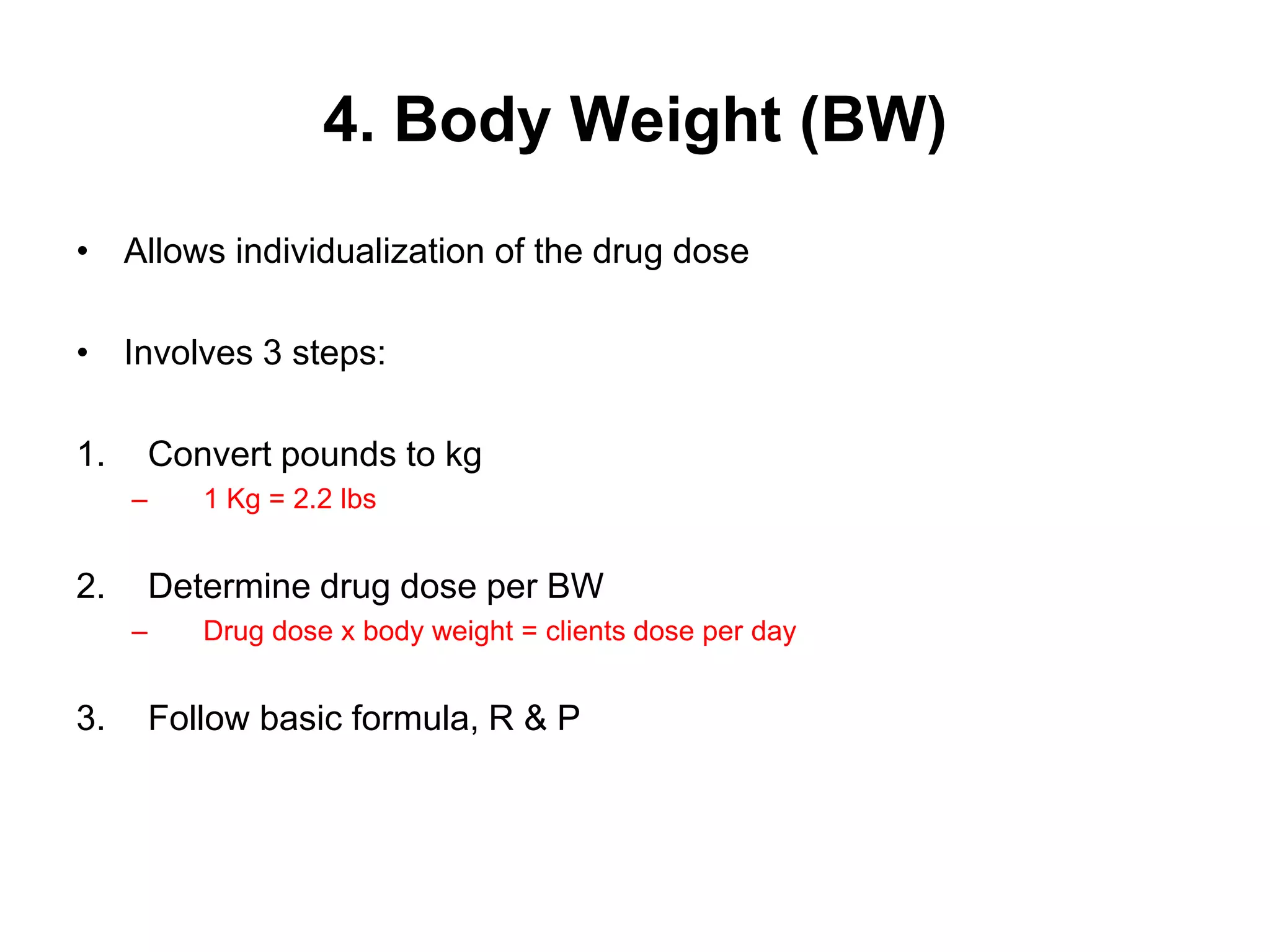 PHARMA-Dosage calculations | PPTX
