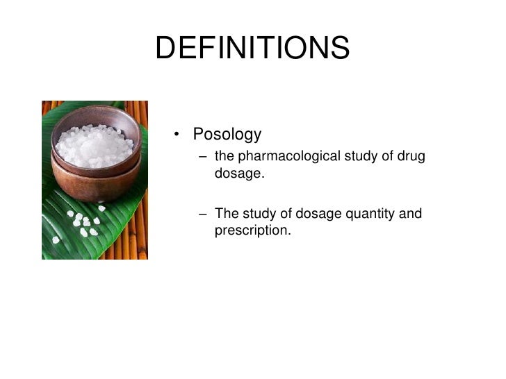 PHARMA-Dosage calculations